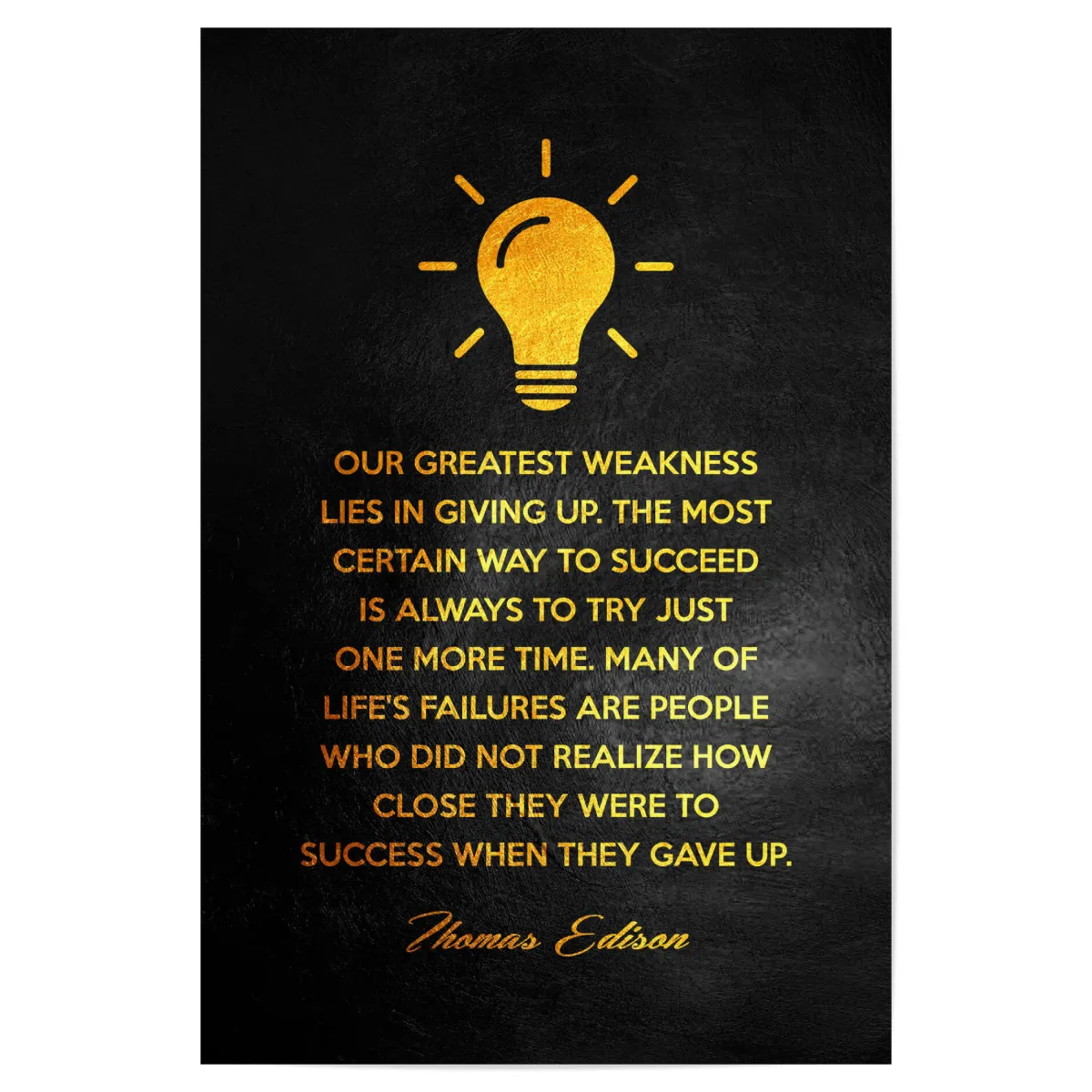 Thomas Edison Quote Success