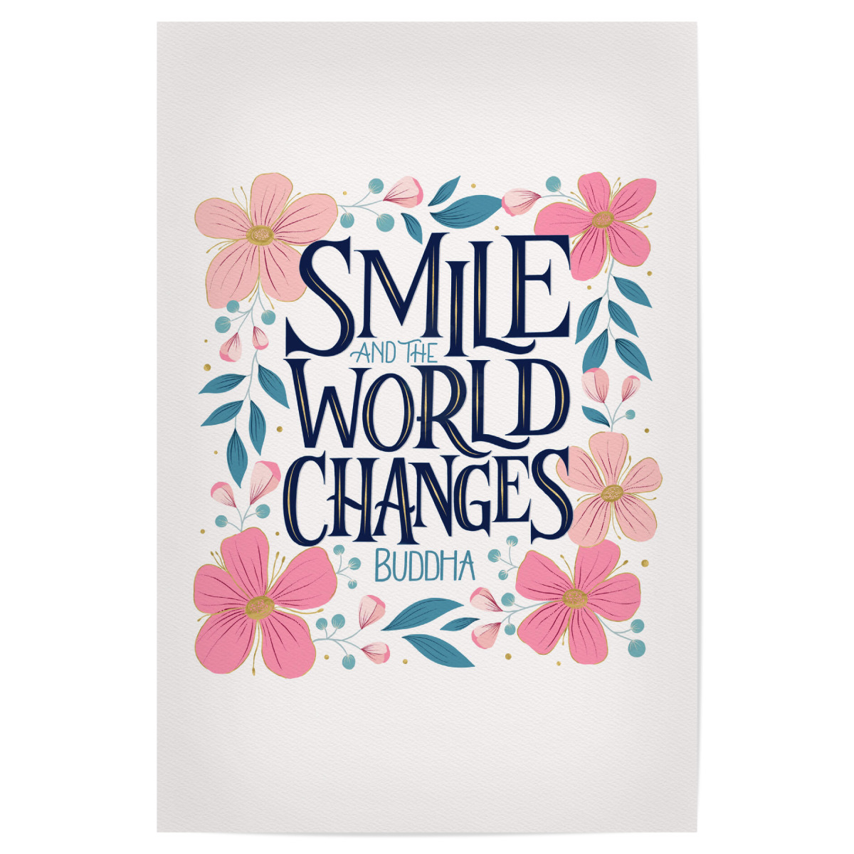 Art & Collectibles Be The Reason Someone Smiles Today Quote Watercolour ...
