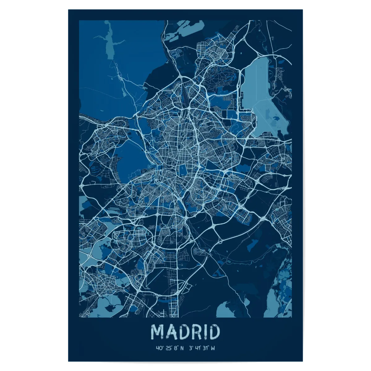 Printable Map Of Madrid Spain